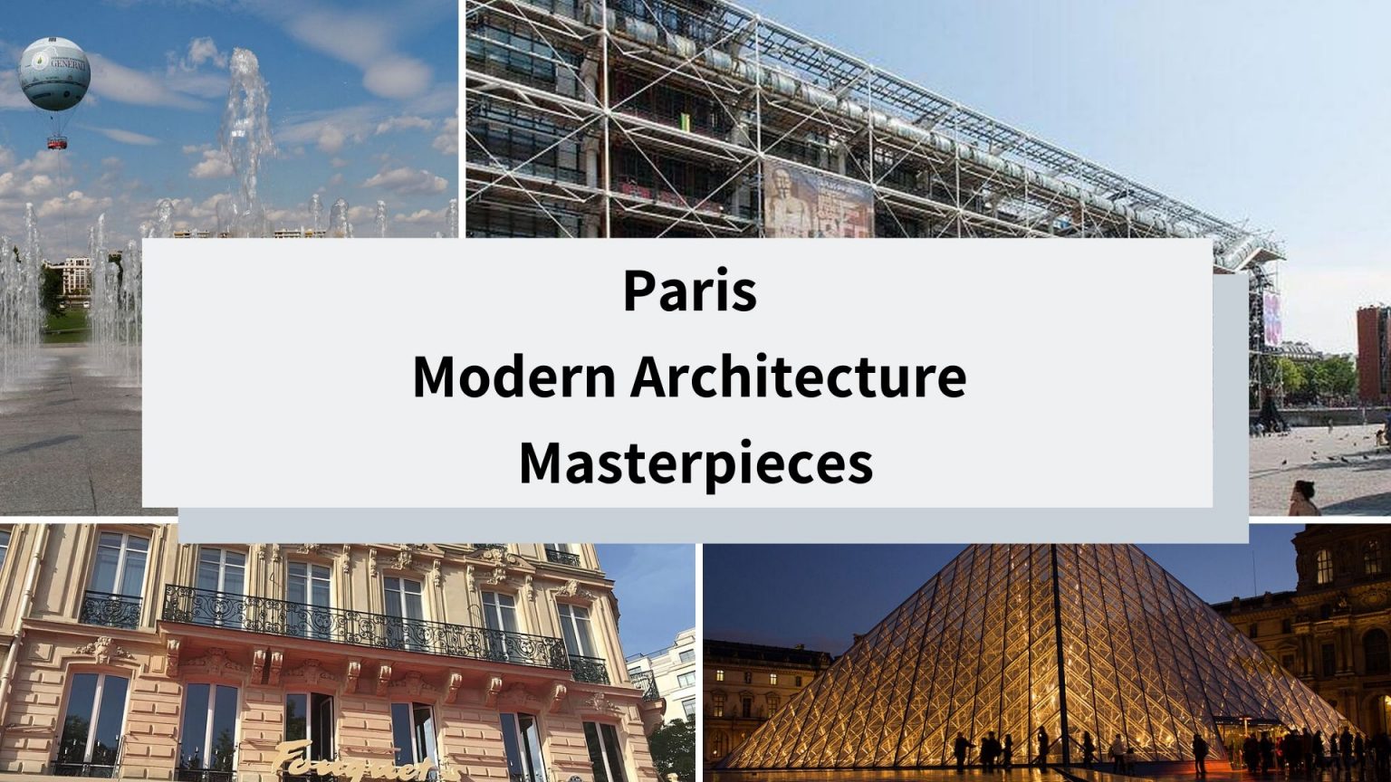 Paris Modern Architecture Masterpieces - Home Vanities